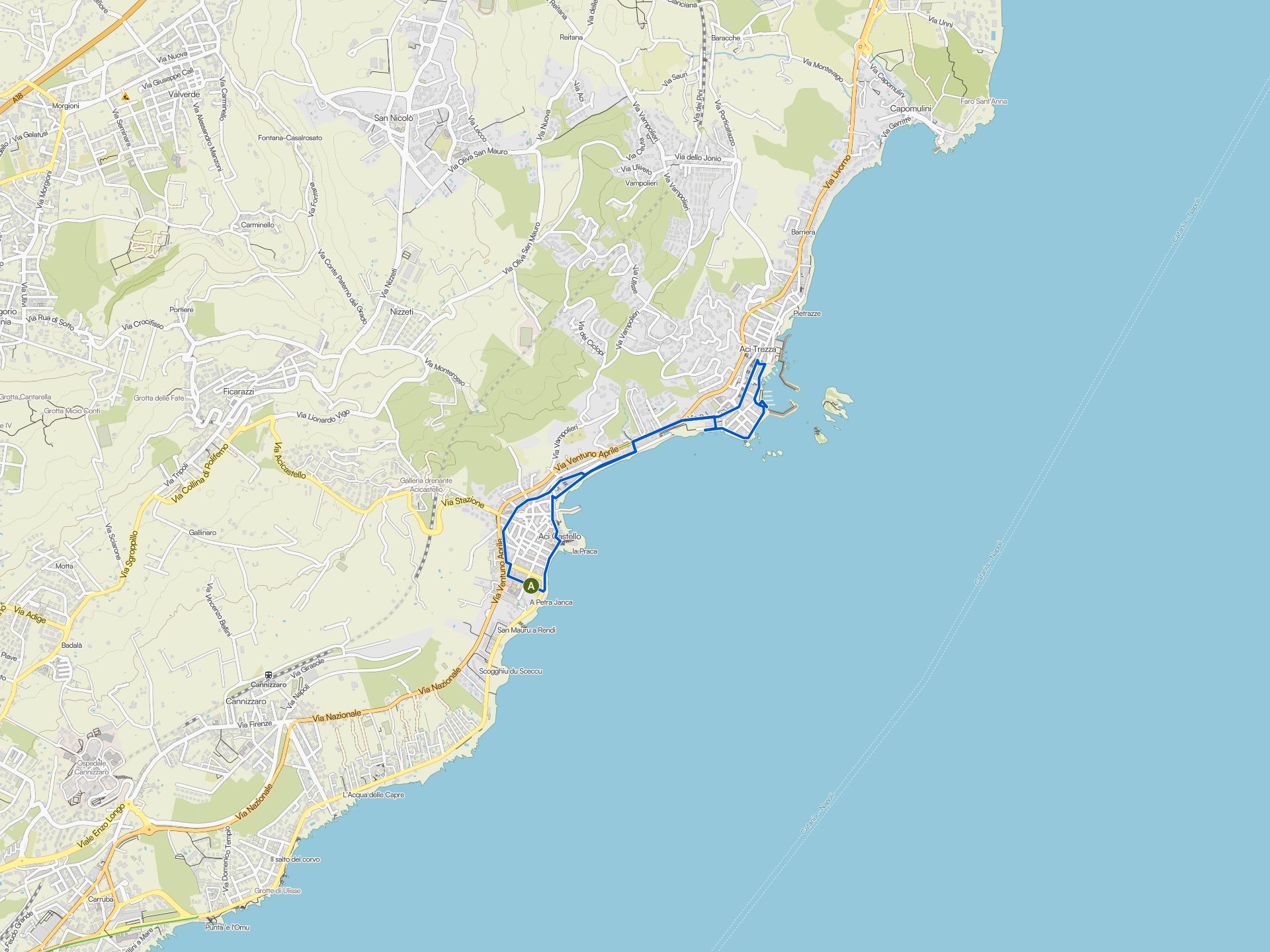 Passeggiate ed escursioni facili a Catania | komoot